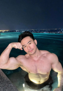 Pasit Charoensuk หนุ่มหล่อนายแบบ สายฟิตเนส กล้ามสวยเนื้อแน่น คมเข้มเซ็กซี่