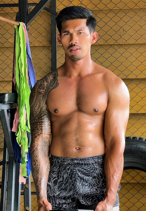 Tum Usabai นักมวยมาดเข้ม ซิกแพคเริส ตัวตึงในวงการมวย